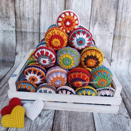 3 Palline di Natale Crochet - Gomitolorosa